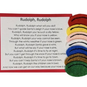 Rudolph, Rudolph Felt Board Story - Etsy