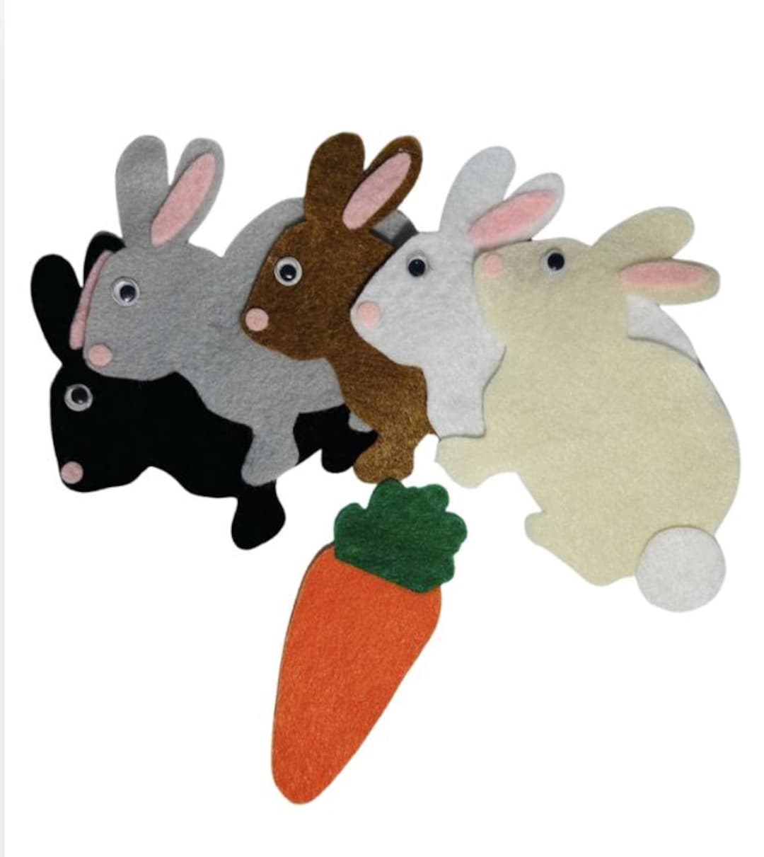 Five Little Bunnies Felt Board Story - Etsy