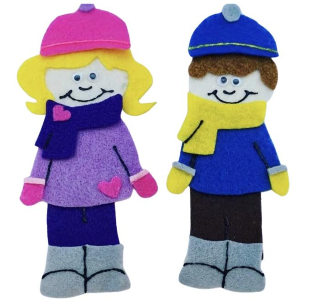 Snow Clothes Felt Board Story - Etsy