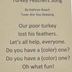 Turkey Feathers Felt Board Story - Etsy