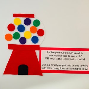 Counting Gumballs Felt Board Story - Etsy