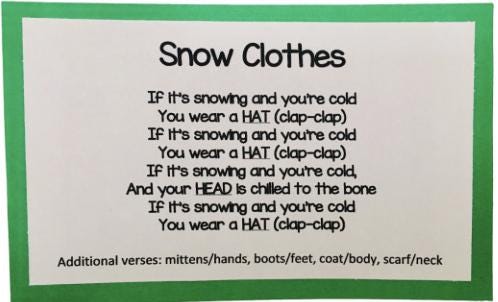 Snow Clothes Felt Board Story - Etsy