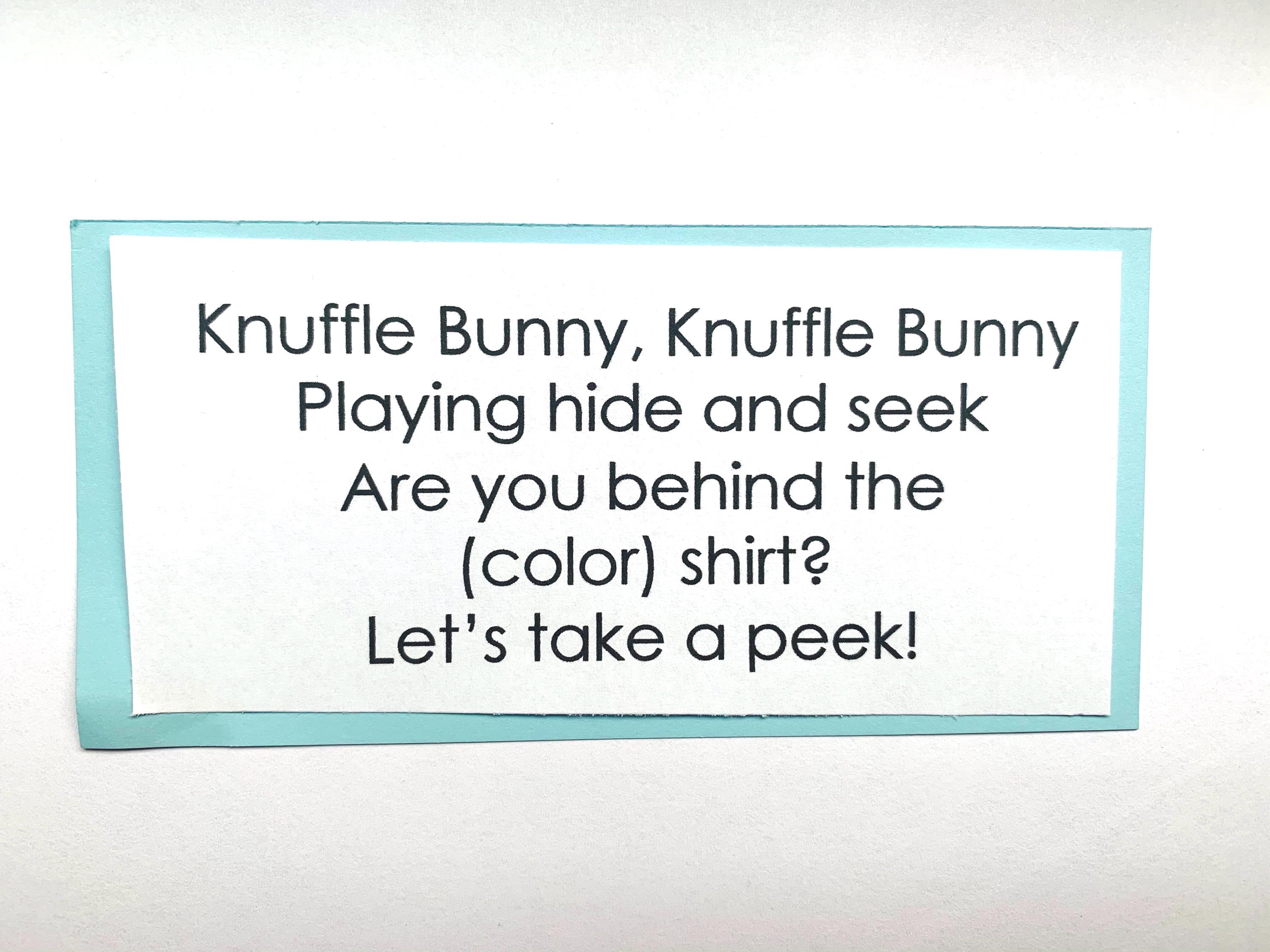 Knuffle Bunny Hide and Seek Felt Board Story - Etsy