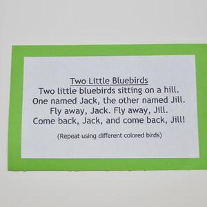 Two Little Blue Birds Flannel Board Story - Etsy