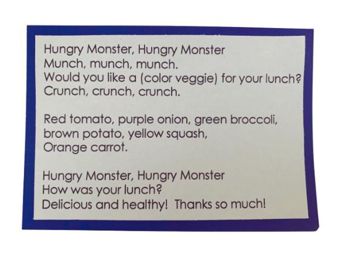 Hungry Little Monster Felt Board Story - Etsy