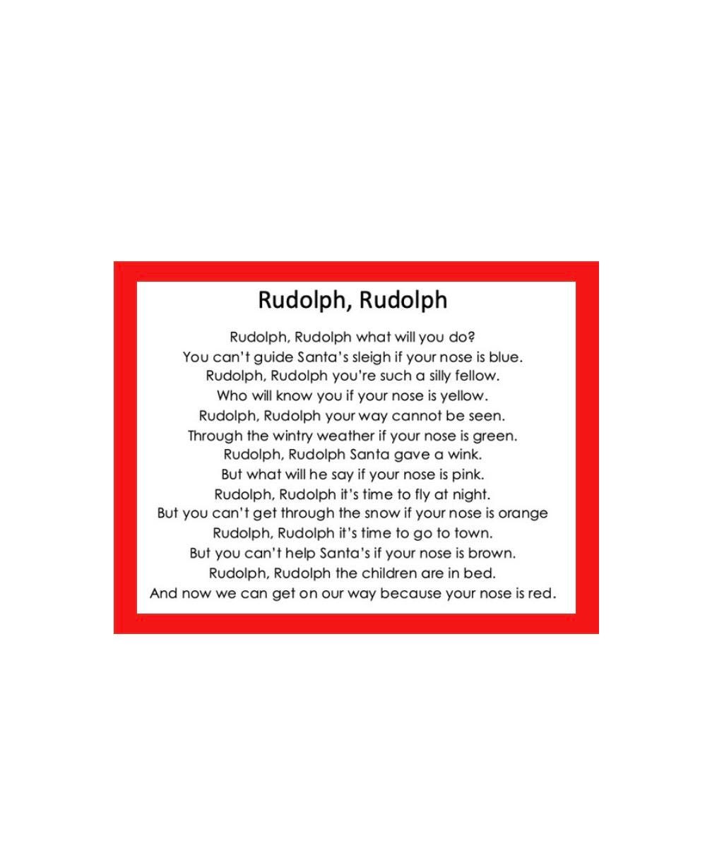 Rudolph, Rudolph Felt Board Story - Etsy