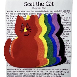 Scat the Cat Felt Board Story - Etsy