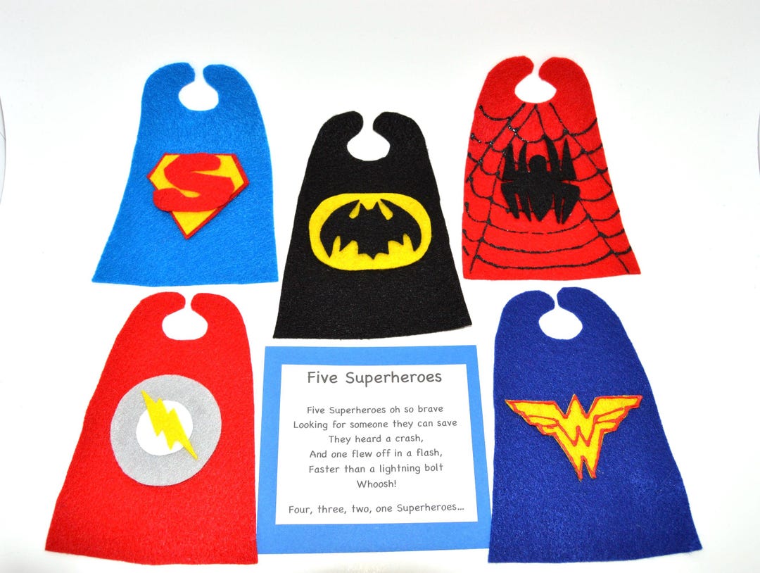 Five Little Superheros Felt Board Story - Etsy