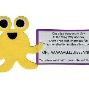 Five Little Aliens Felt Board Story - Etsy