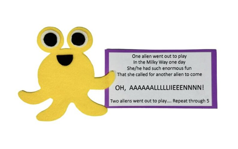 Five Little Aliens Felt Board Story - Etsy