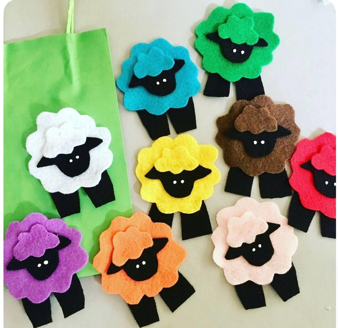 Mary Had a Colorful Lamb Felt Board Story - Etsy