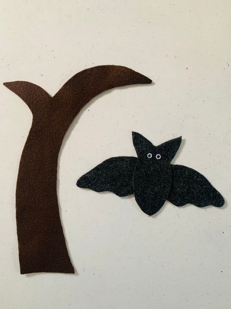 Five Little Bats Flannel Board Story - Etsy