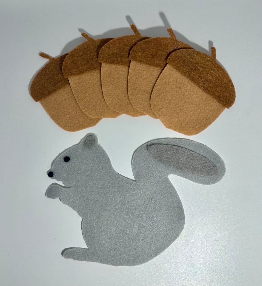 Five Little Acorns & A Squirrel Felt Board Story - Etsy