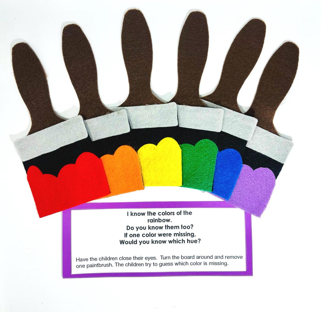 Paint Brush Color Fun Felt Board Story - Etsy