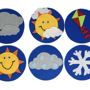 Weather Felt Board Set - Etsy