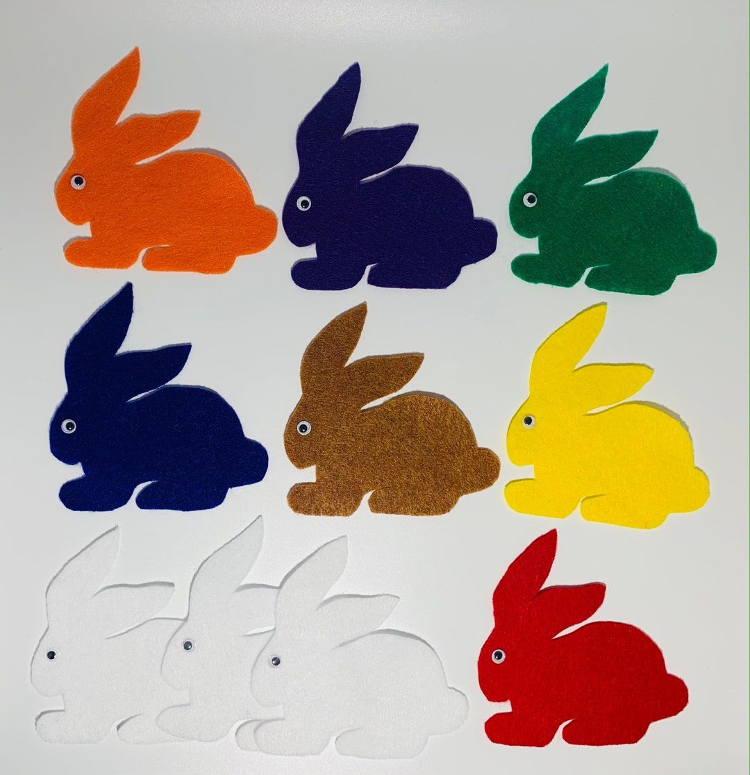 White Rabbit's Color Book Flannel Board Story - Etsy