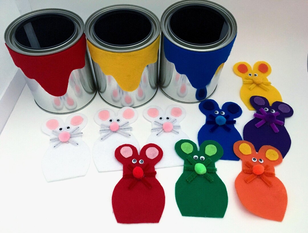 Mouse Paint Felt Story - Etsy