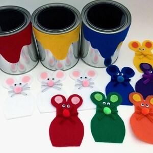 Mouse Paint Felt Story - Etsy