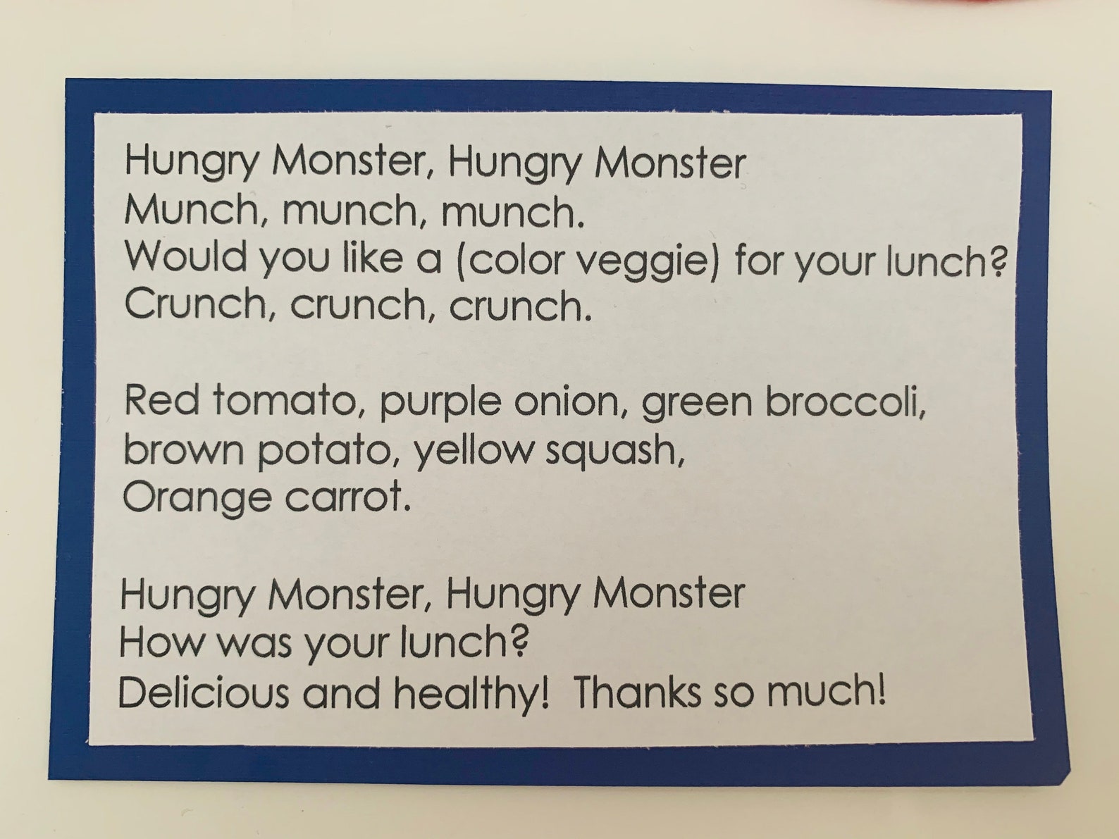 Hungry Little Monster Felt Board Story - Etsy