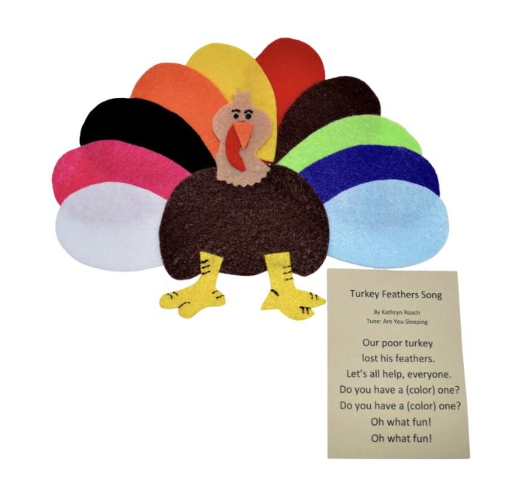 Turkey Feathers Felt Board Story - Etsy