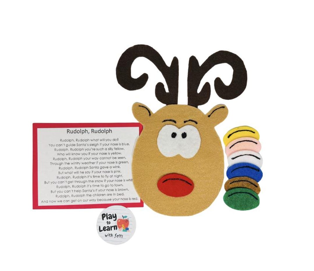 Rudolph, Rudolph Felt Board Story - Etsy
