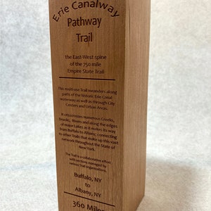 Erie Canal Trail Map: Pennsylvania Cherry Wood Collectible - Etsy