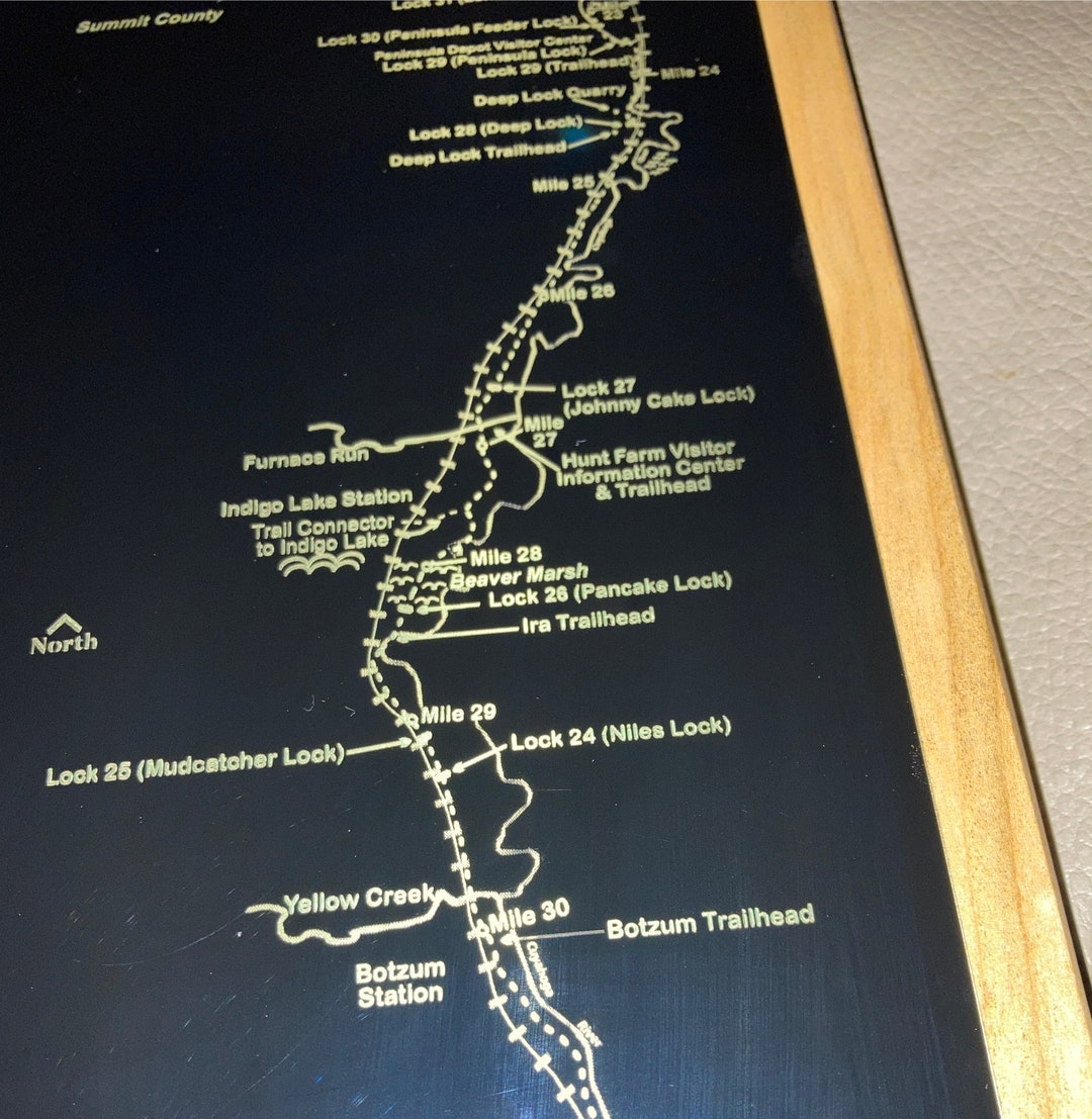 Cuyahoga Valley National Park - Ohio & Erie Canal Towpath Trail Map ...