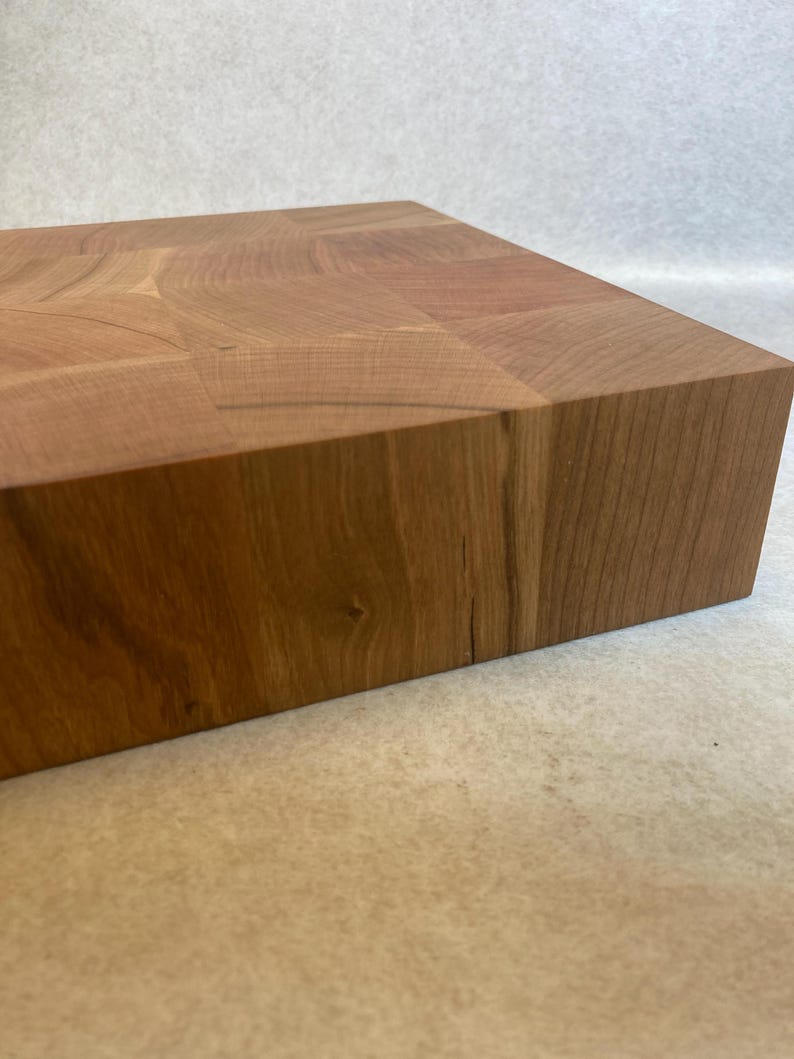 Solid (local) Cherry End-grain Cutting (butchers Block)/charcuterie ...