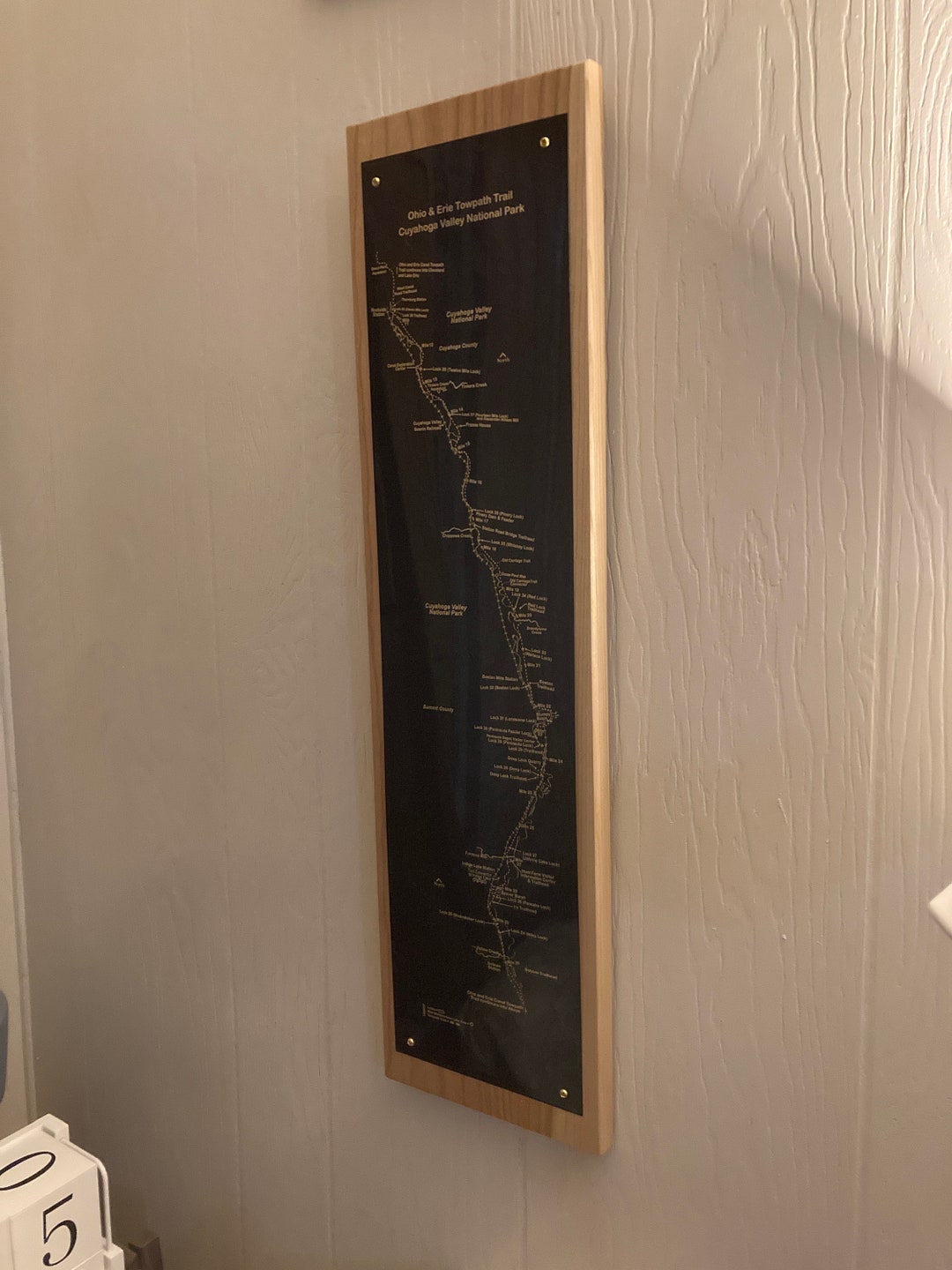 Ohio & Erie Canal Towpath Trail Map Cuyahoga National Park Section - Etsy