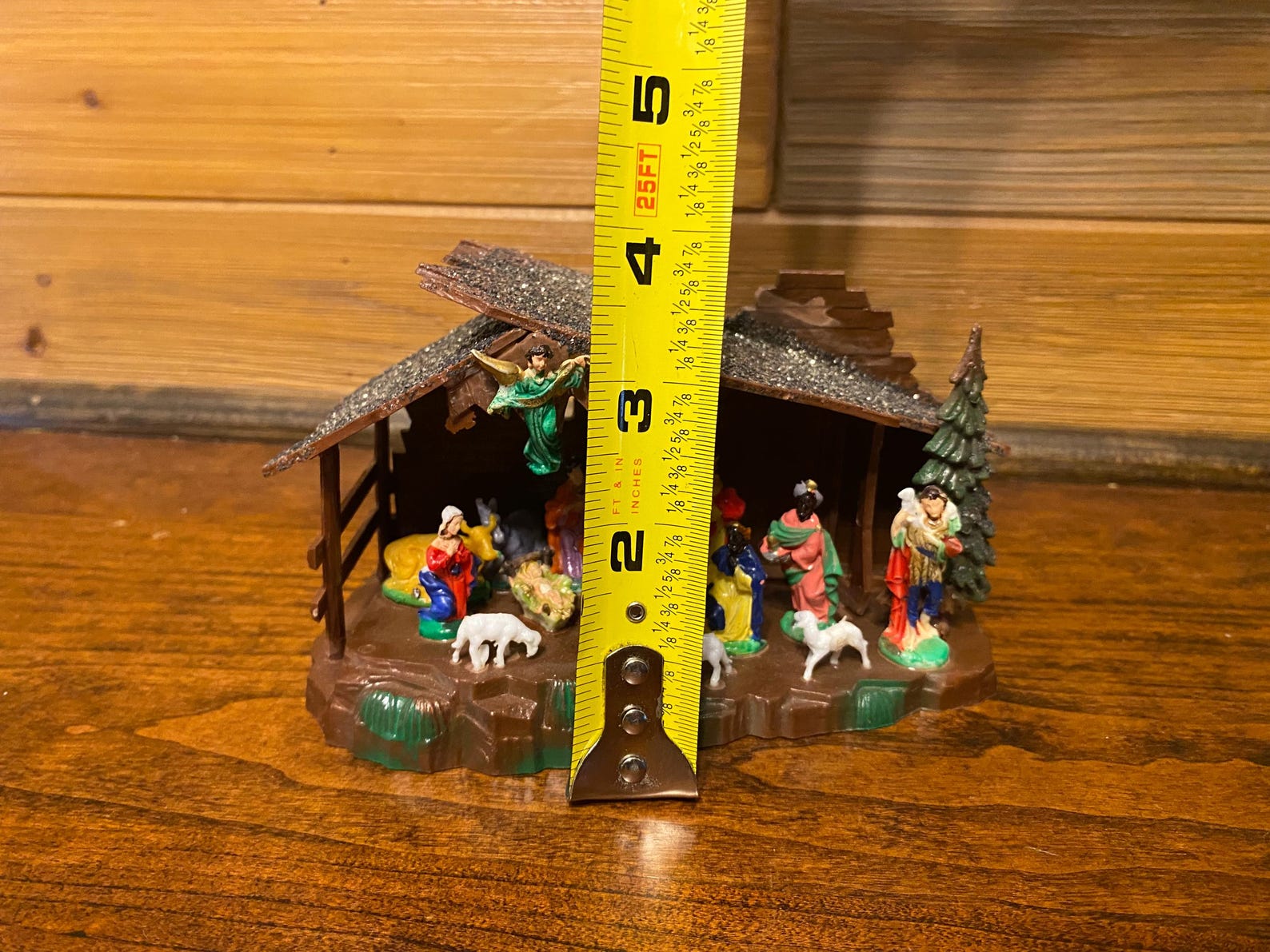 Vintage Nativity. Christmas Ornament Diorama. Creche Ornament. Retro ...