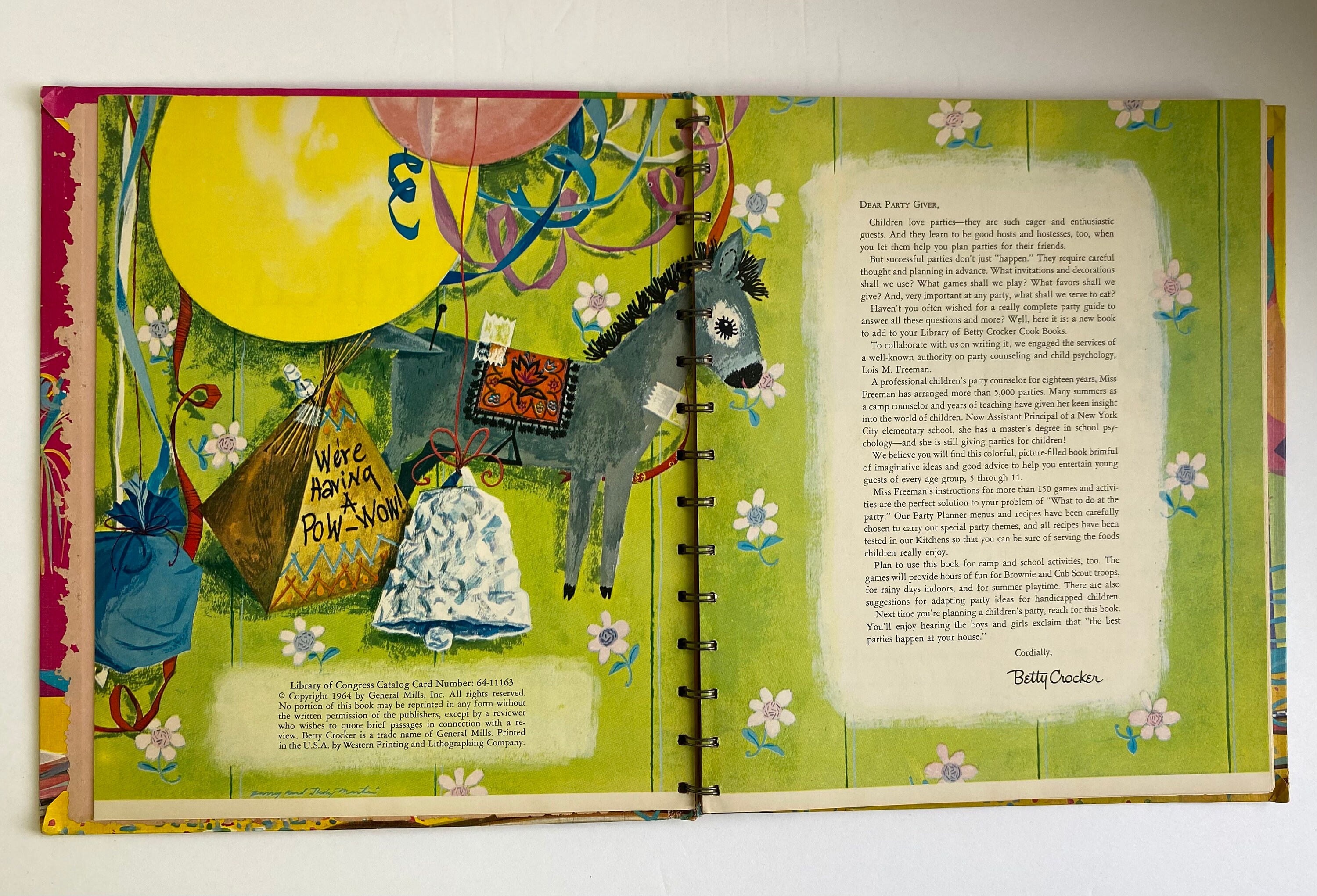 Vintage 1964 Betty Crocker's Parties for Children Party Planning Guide ...