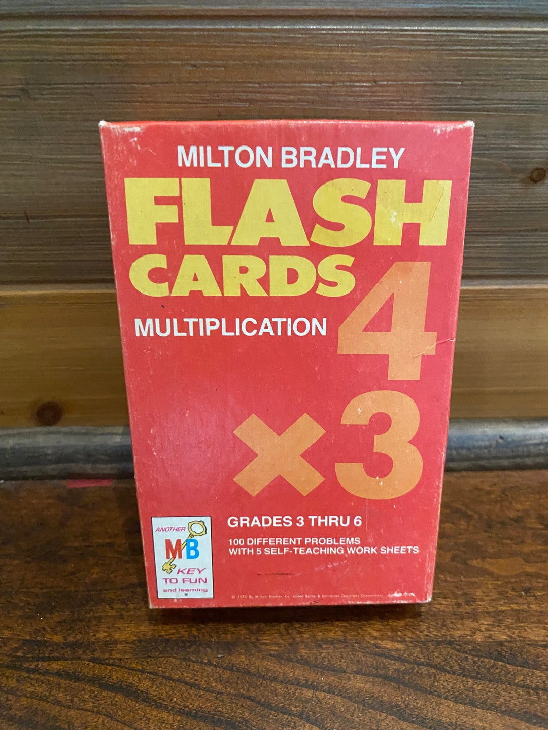 Vintage Milton Bradley Multiplication Flash Cards - Etsy