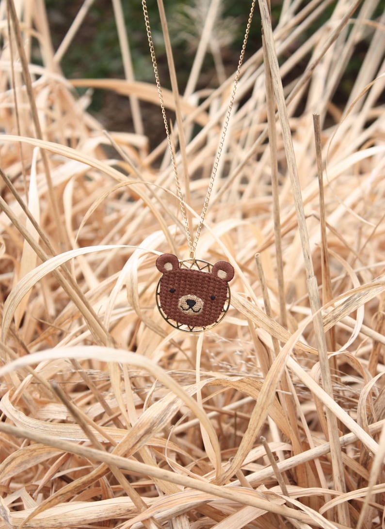 BEAR Necklace - Etsy