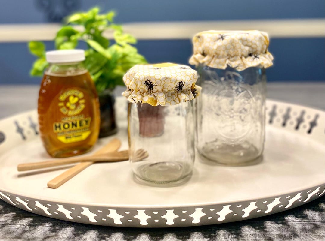 Mason Jar Cover Jar Covers Reusable Washable Cotton Fabric Food Covers ...