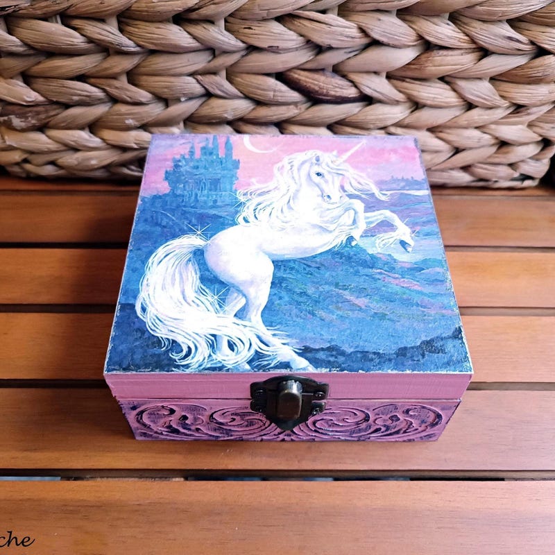 Unicorn Box - Etsy