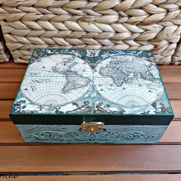 Decoupage World Map - Etsy