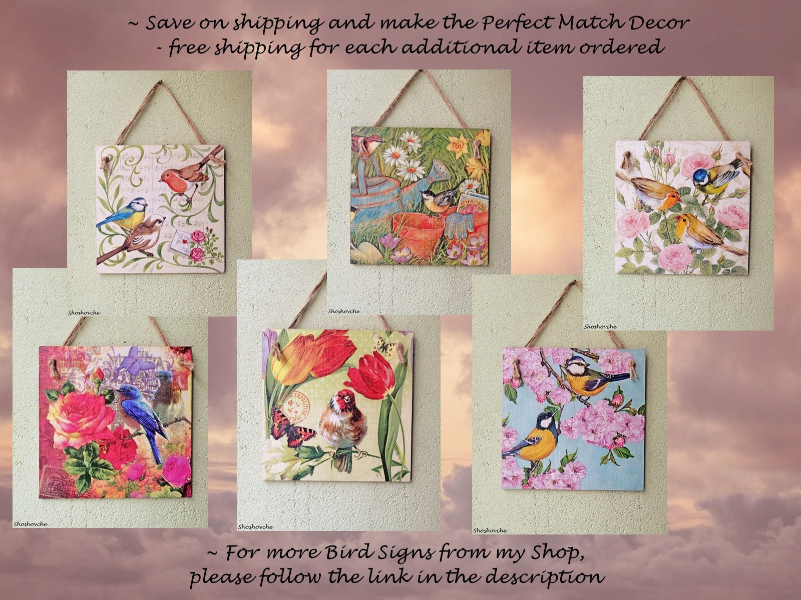 Blue Peacock Wall Hanging Sign Flowers Peacock Feathers - Etsy