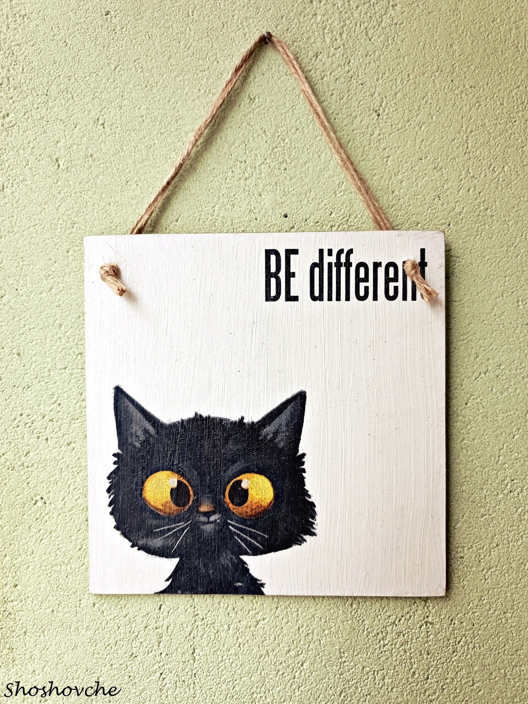 Be Different Motivation Inspiration Wooden Sign, Wall Hanging Plaque ...