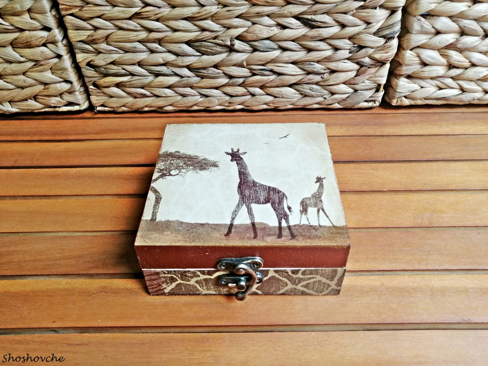 Wooden Giraffe Box Giraffe Gift Giraffe African Decor - Etsy