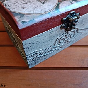 Wooden Memory World Map Box Keepsake Vintage Style Box - Etsy