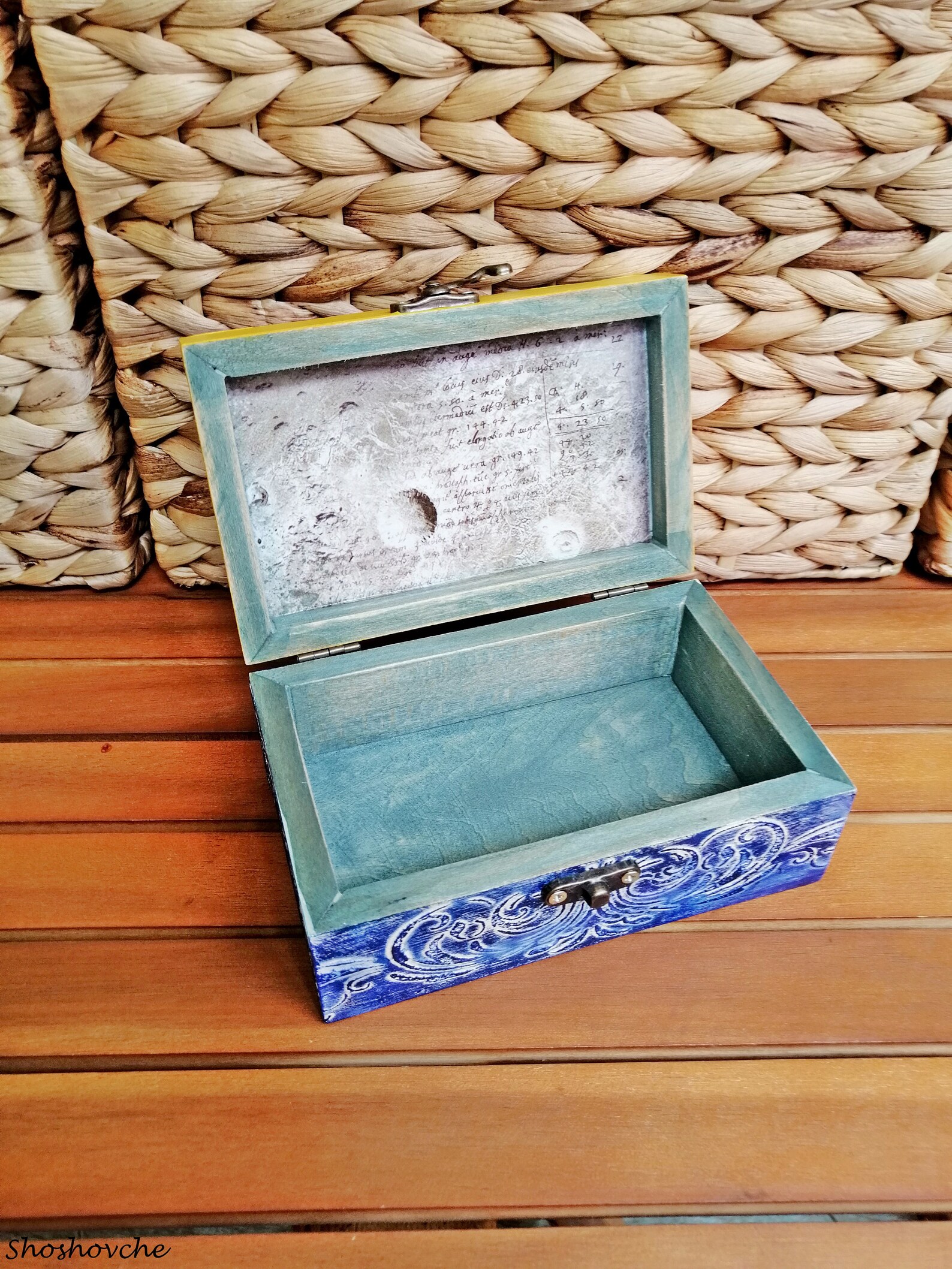 Galaxy Planets Wooden Memory Box Аstrology Jewelry Box - Etsy