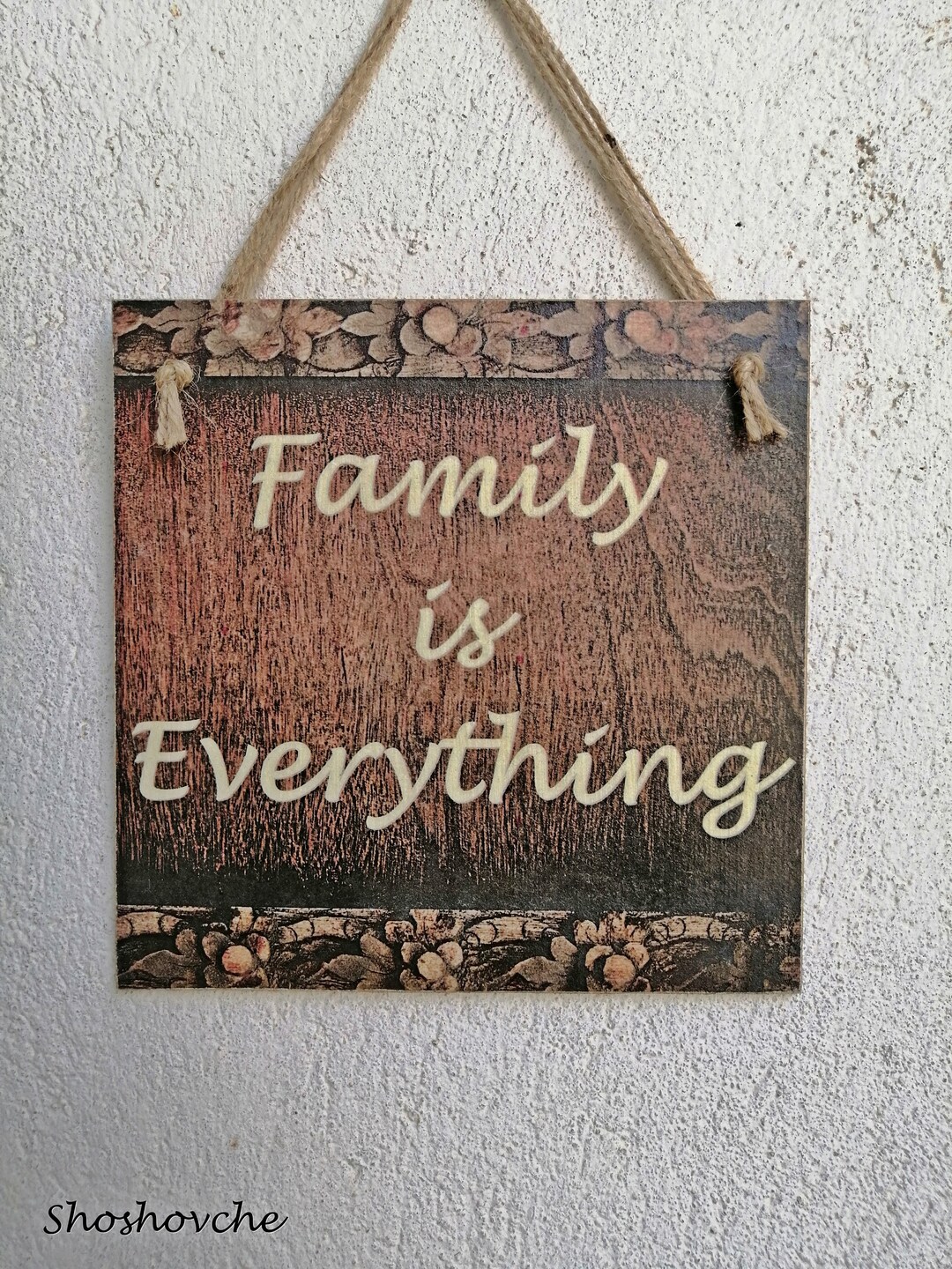 Family is Everything Inspirational Sign, Woodwall Hanging Plaque ...