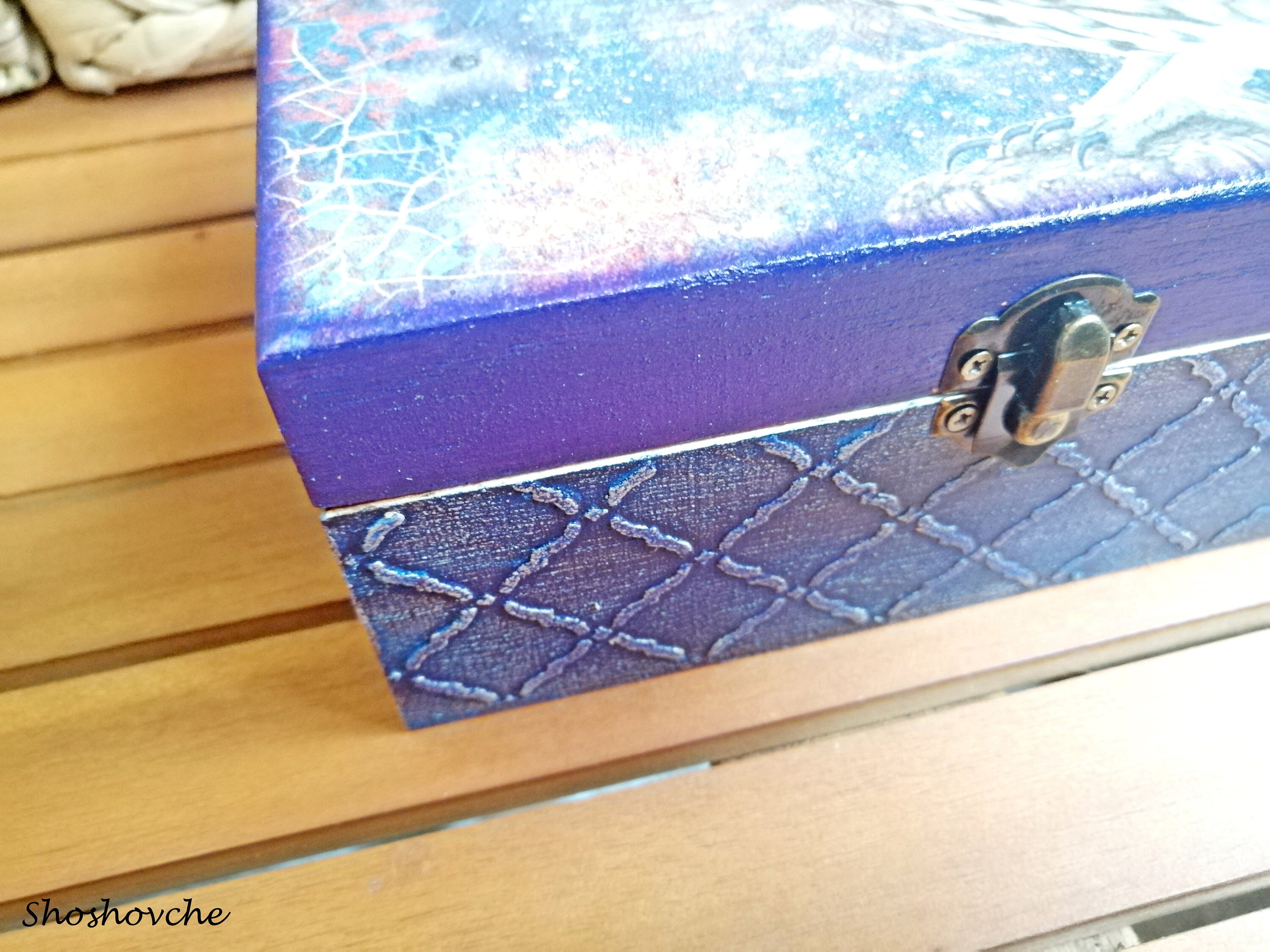 Owl Wooden Memory Box Night Birds Decoupage Box Astrology | Etsy