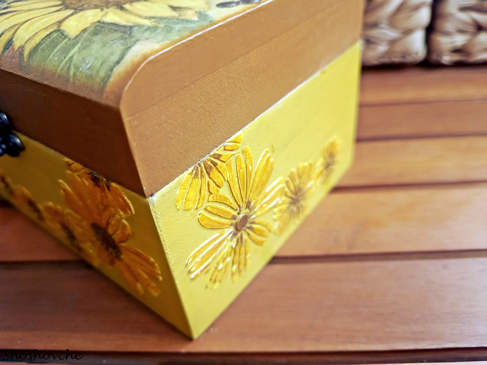 Sunflowers Jewellery Box Jewelry Trinket Box Memory Keepsake - Etsy
