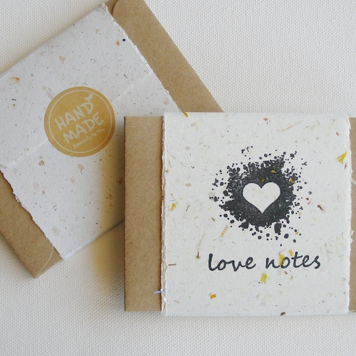 Love Notes With Envelopes Handmade Paper Love Notes Mini - Etsy