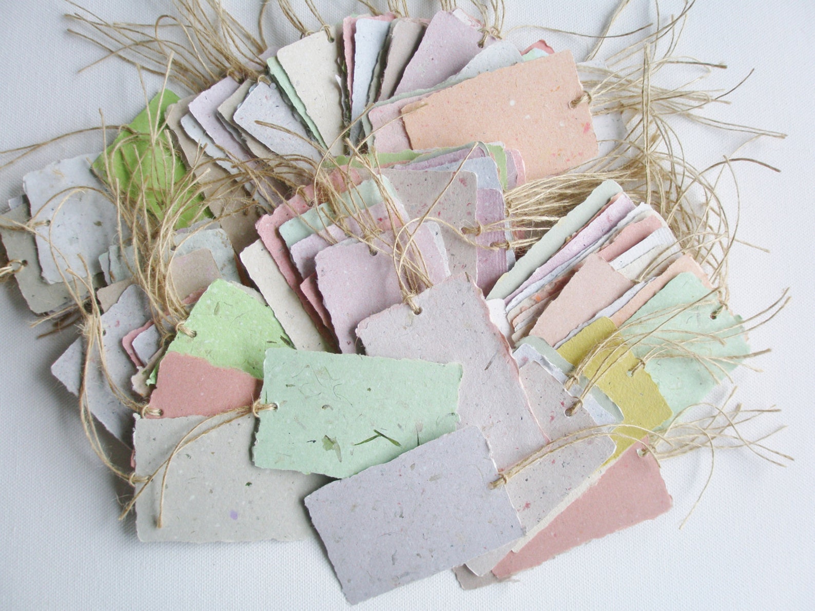 Handmade Recycled Paper Tags 100 Gift Tags Bulk Swing Tags - Etsy Singapore
