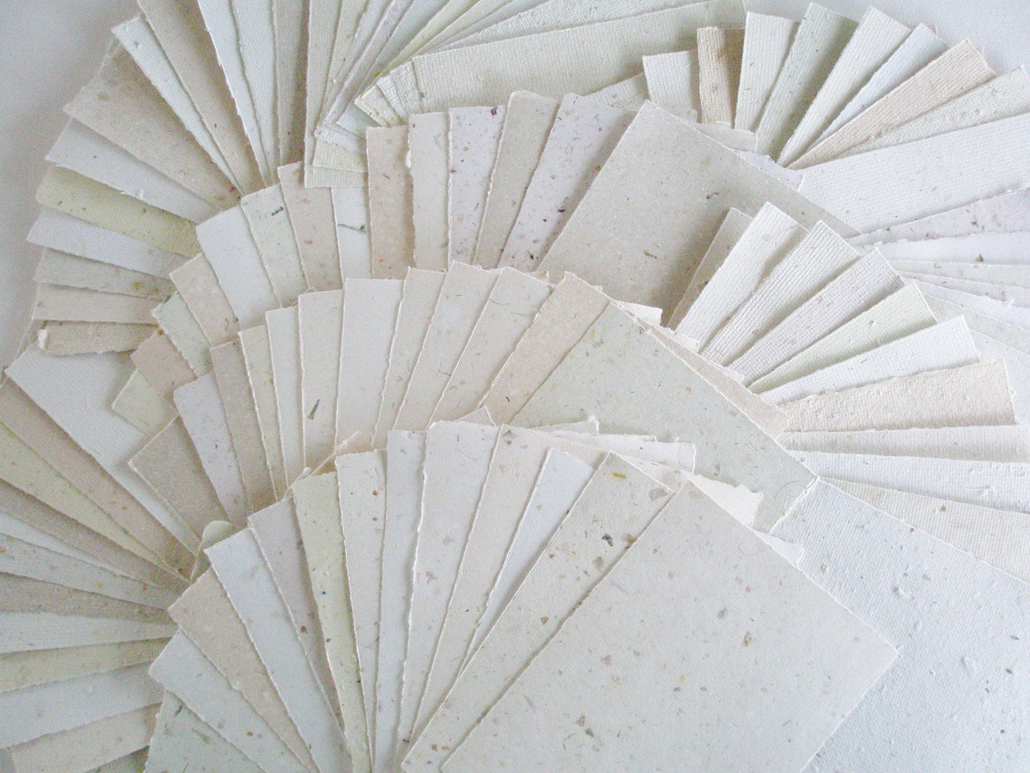5x7" Sheets, 30 Sheets, Neutral Recycled Paper, Handmade Paper ...