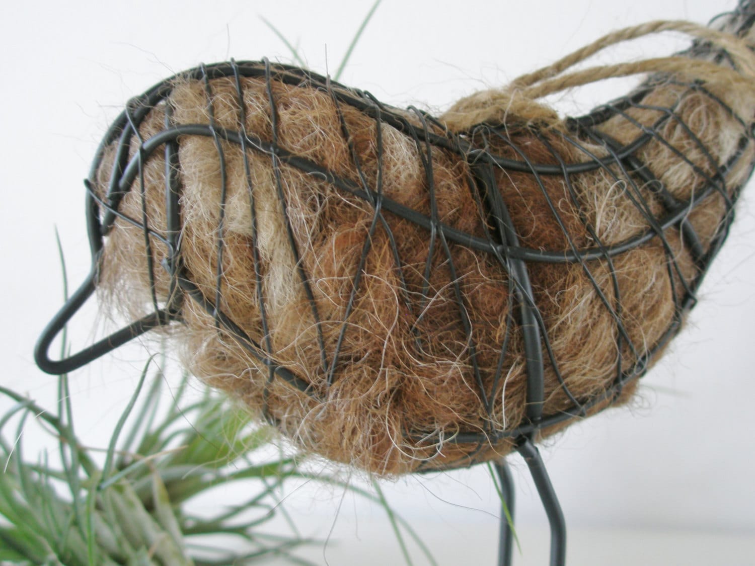 Native Bird Nester. Wire Bird With Llama Fibre Nesting - Etsy