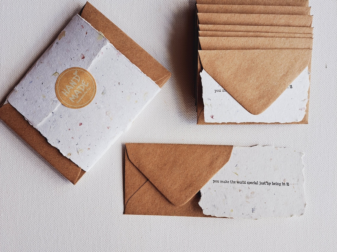 10 Mini Cards With Envelopes for Teachers Parents Friends. - Etsy