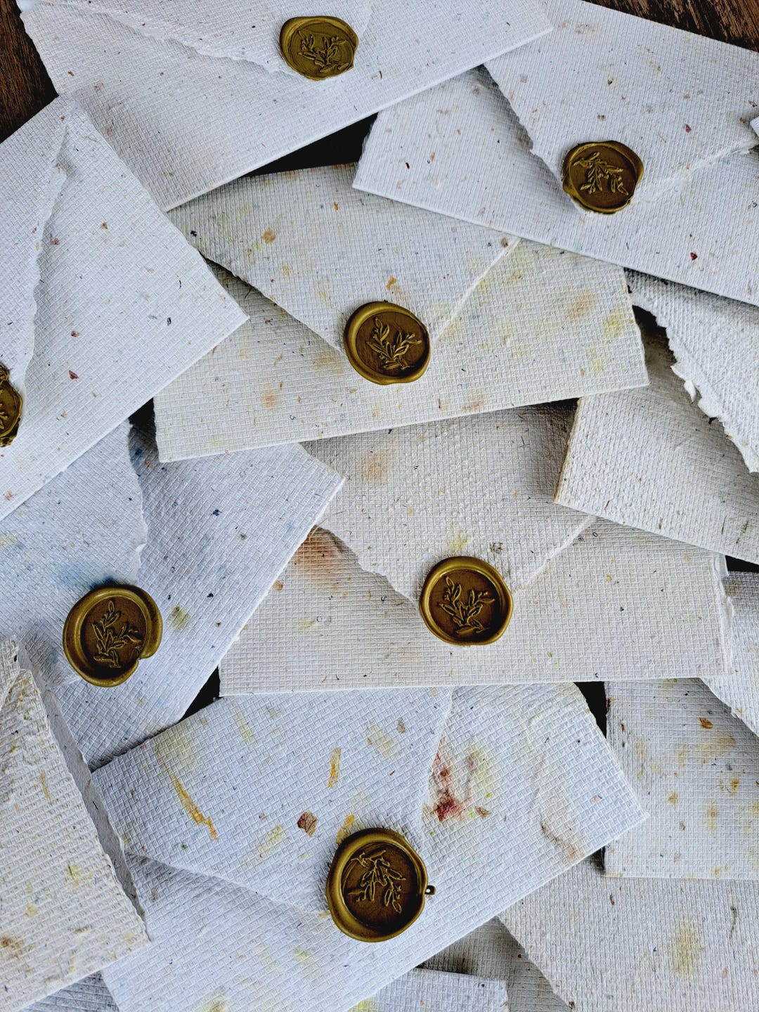 Old Fashioned Lettergrams - Handmade Recycled Writing Paper - Neutral ...